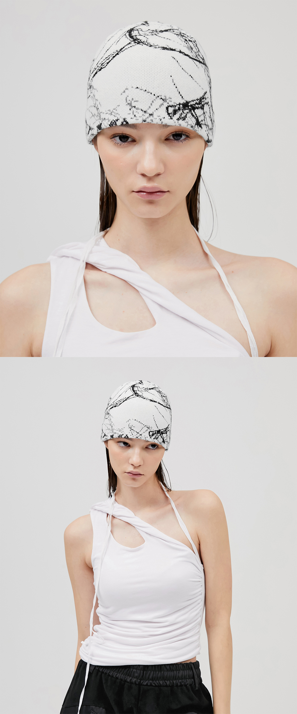 플레어업 카오스 니트 비니 오프화이트 | FLAREUP | KREAM