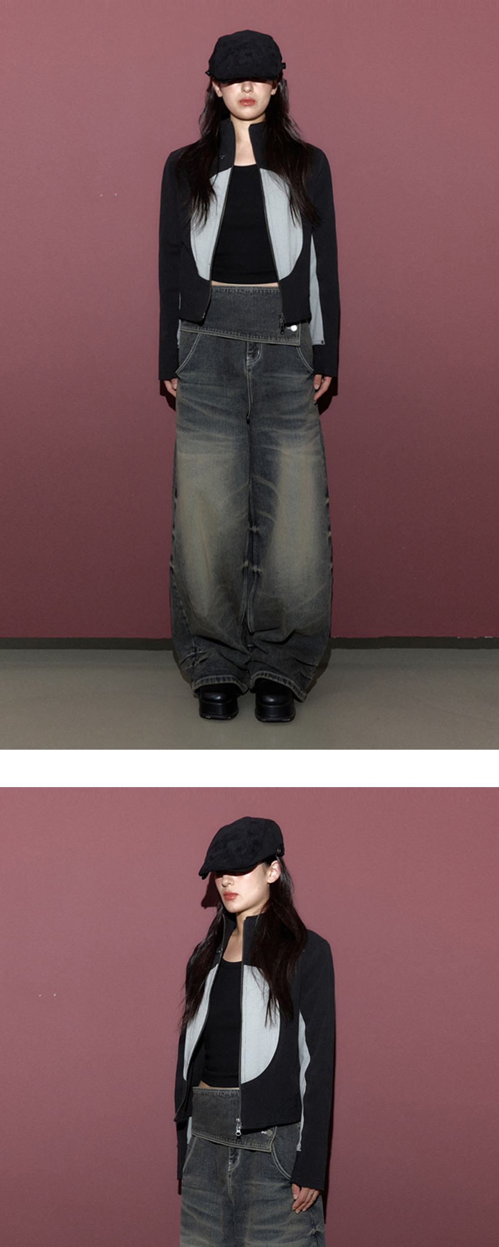 공일공사 빅 벨트 워싱 데님 팬츠 | 0104 | KREAM