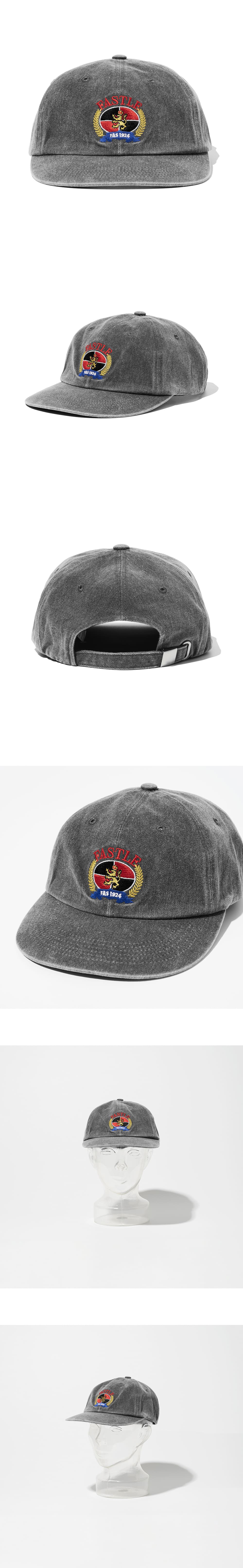 패슬 엠블럼 피그먼트 워시드 캡 차콜 | FASTLE | KREAM