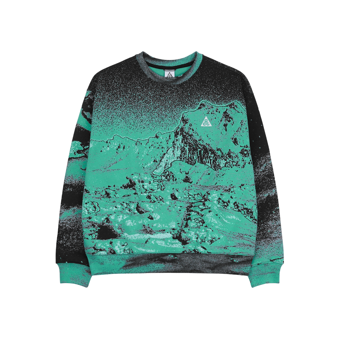 나이키 ACG 써마핏 크루 플리스 AOP 스웨트셔츠 라이트 멘타 - US/EU | Nike | KREAM