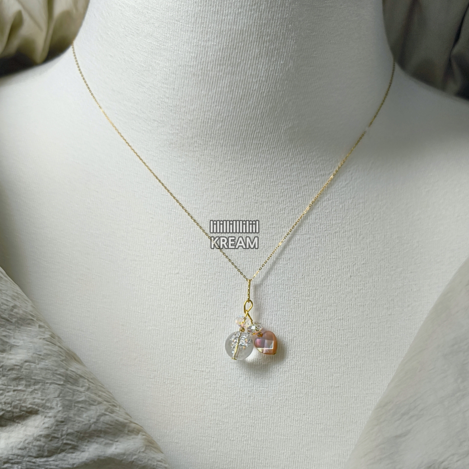 14K 무지개 천연 향수병 펜던트 | KREAM