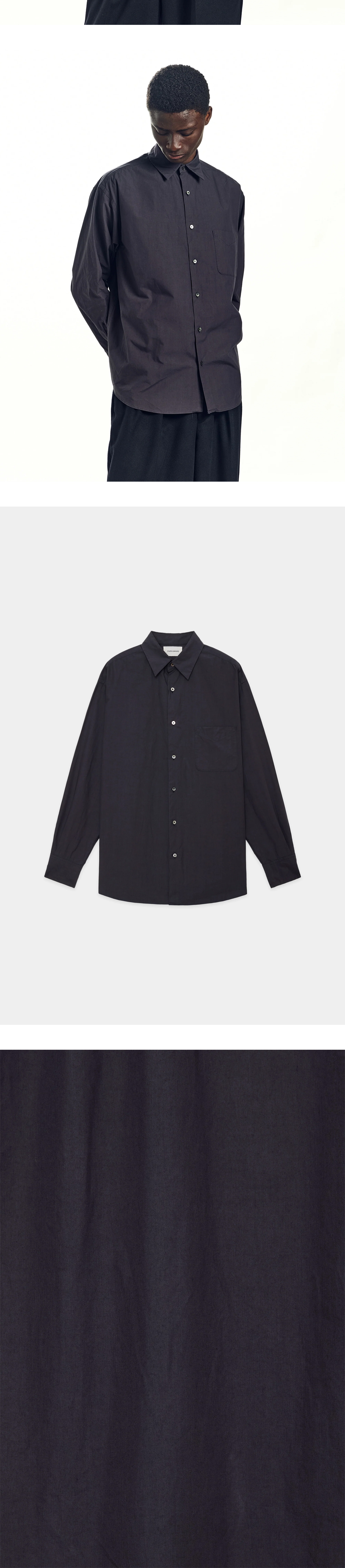 마카웨어 컴포트 핏 셔츠 차콜 - 24FW | Markaware | KREAM