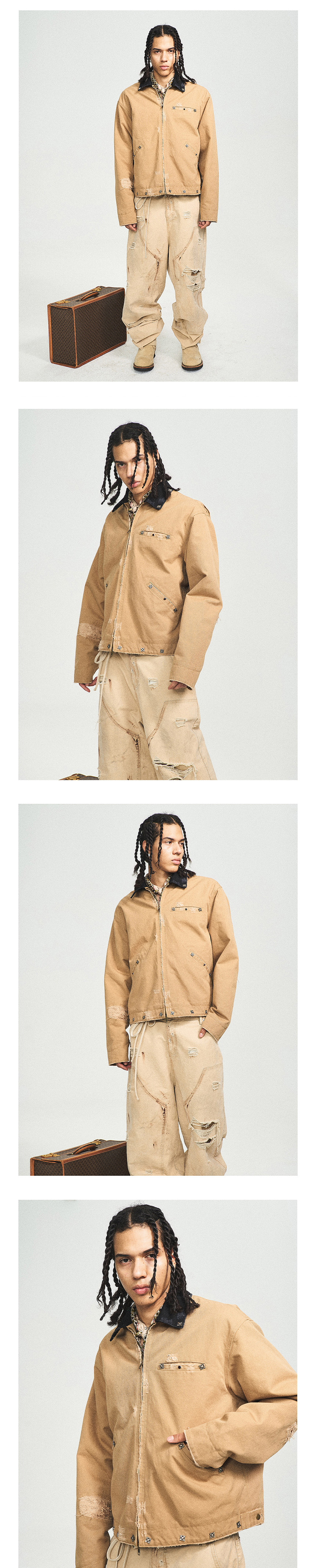 스팁 인더스트리 워크 자켓 베이지 | STEEPC | KREAM