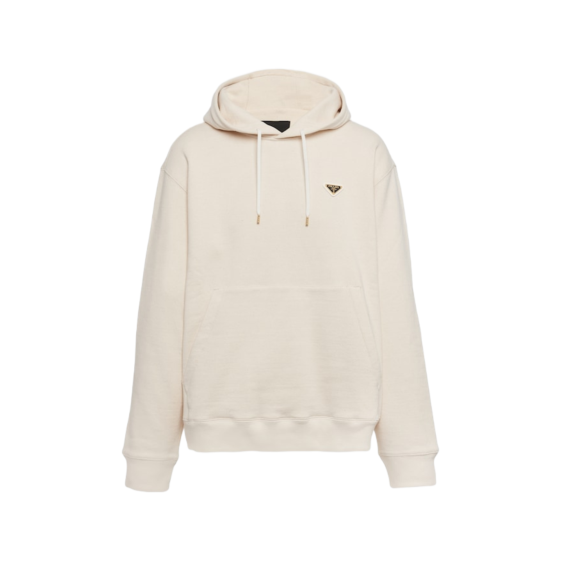 프라다 코튼 플리스 후드 내츄럴 | Prada | KREAM