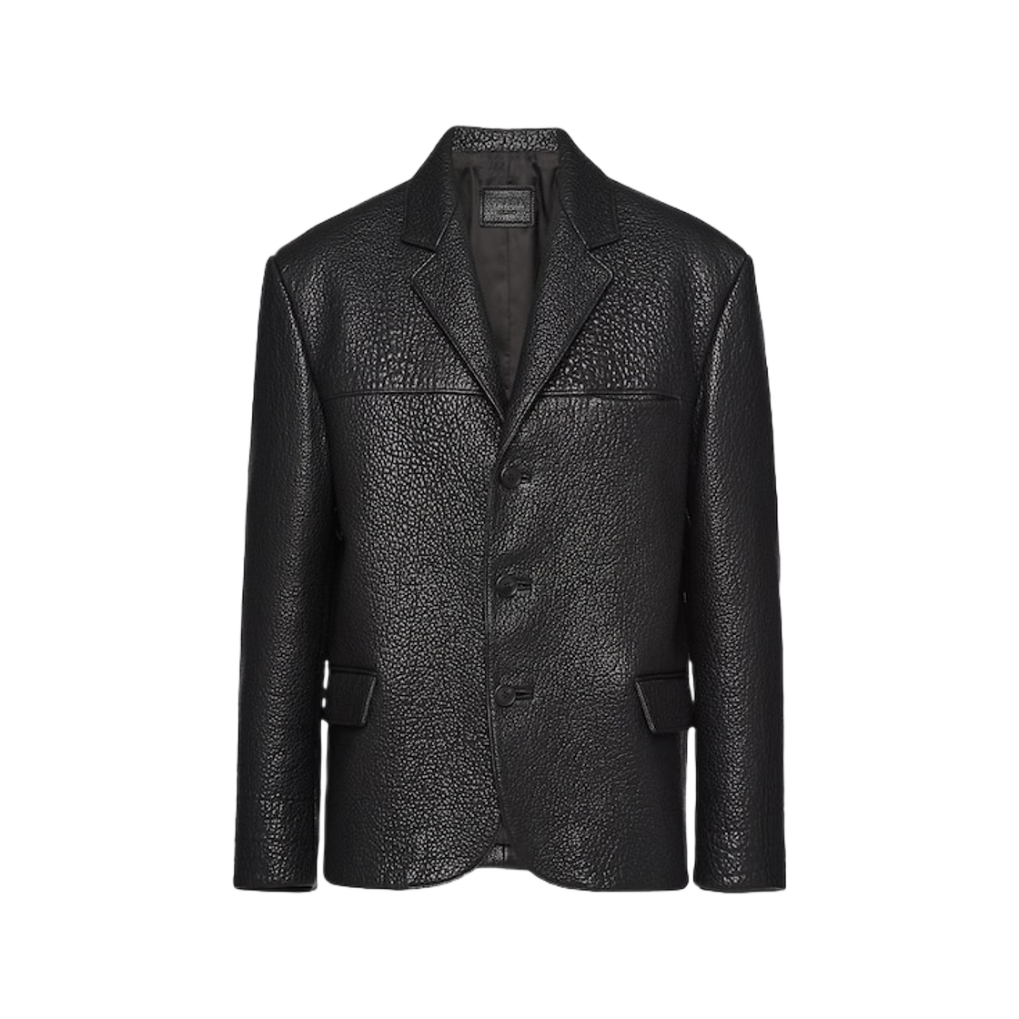 프라다 나파 레더 자켓 블랙 | Prada | KREAM