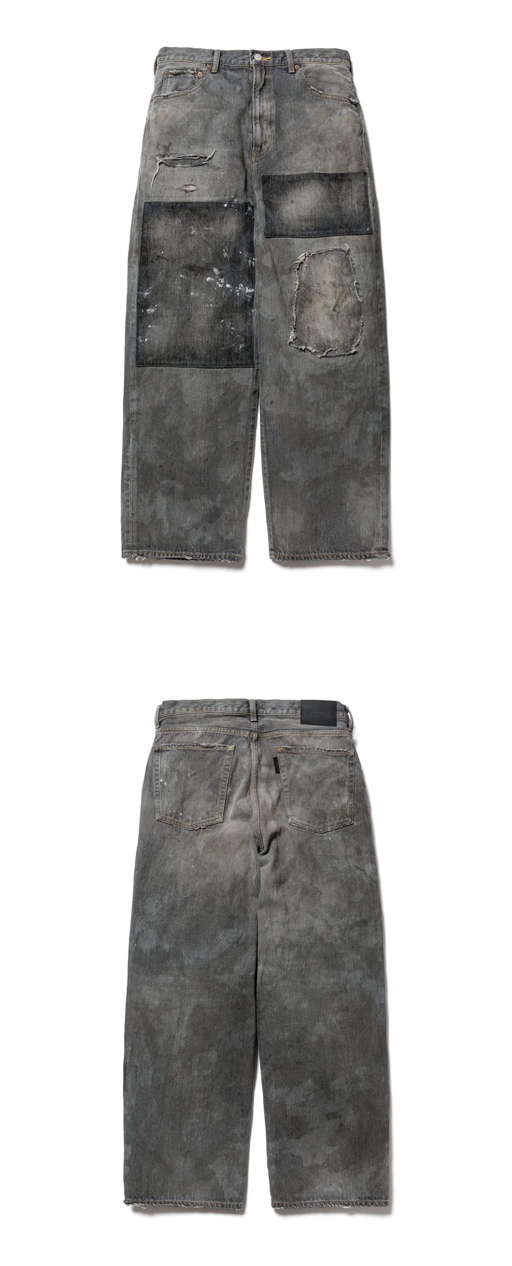 플래그스터프 보로 데님 팬츠 블랙 - 24FW | Flagstuff | KREAM