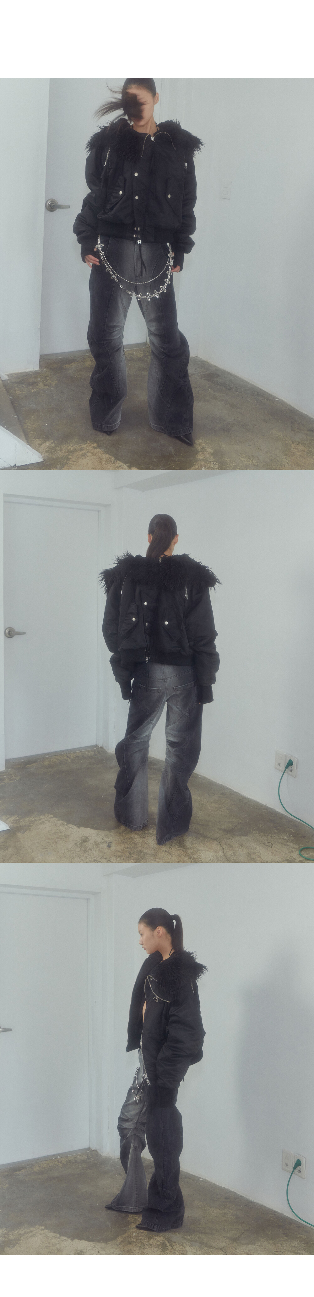 써저리 백 포스 N2B 점퍼 블랙 | Surgery | KREAM