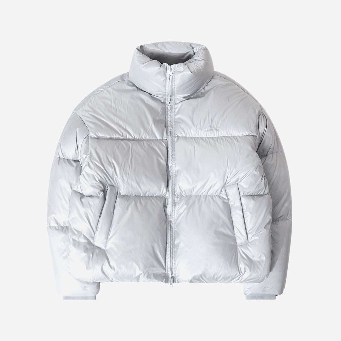 큐티에잇 가먼츠 글로시 덕 다운 숏 패딩 실버 | QT8 GARMENTS | KREAM