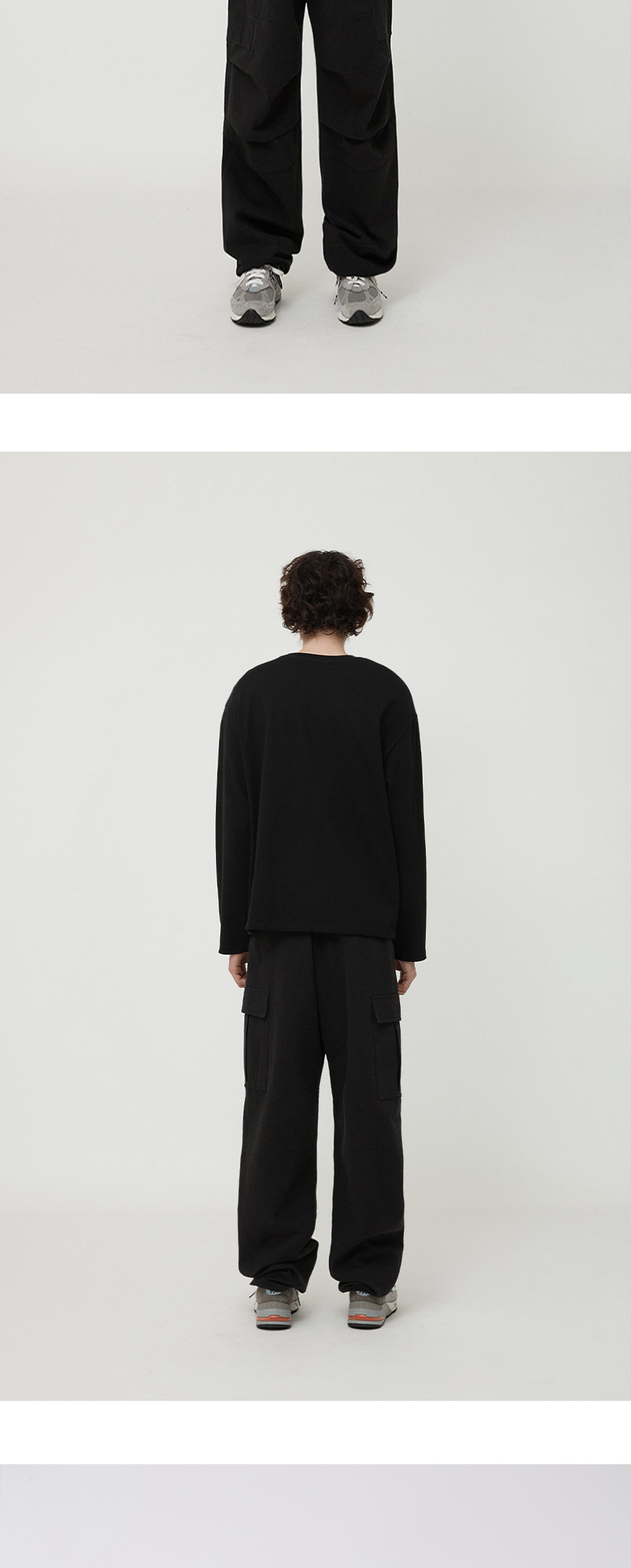 필더스 남성 파라슈트 코튼 팬츠 블랙 | Fielders | KREAM