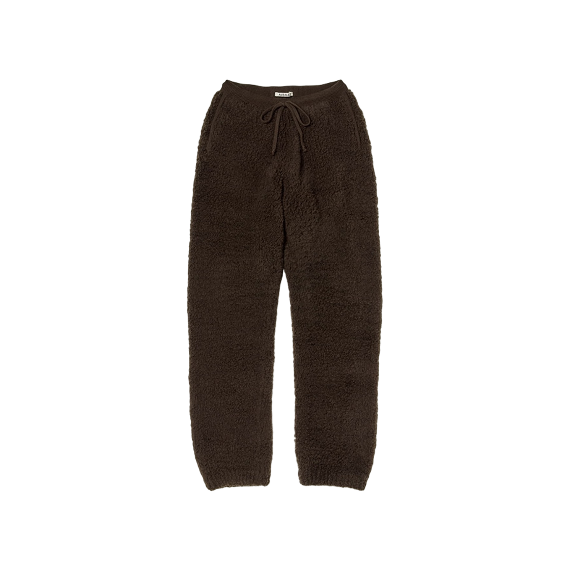 오라리 메리노 울 보아 니트 팬츠 다크 브라운 - 24AW | Auralee | KREAM
