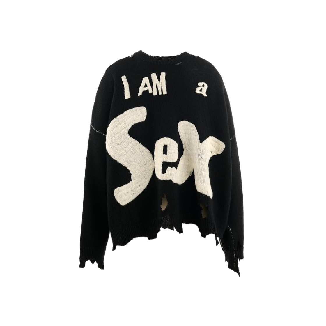 세인트 마이클 x 섹스 피스톨즈 크루 아이 엠 어 SP 니트 블랙 - 24AW | Saint Mxxxxxx | KREAM