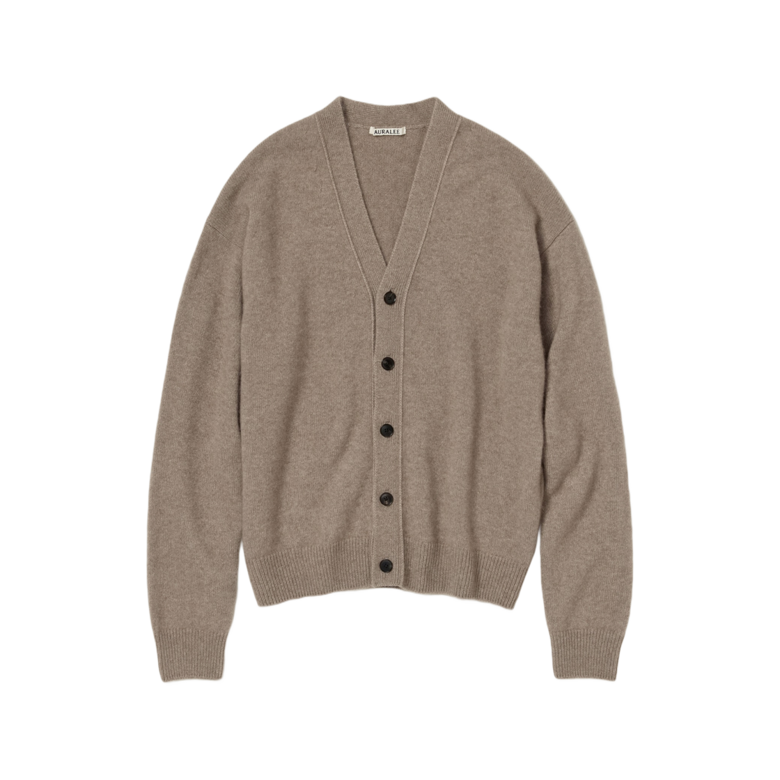 (W) 오라리 베이비 캐시미어 니트 가디건 내츄럴 브라운 - 24AW | Auralee | KREAM