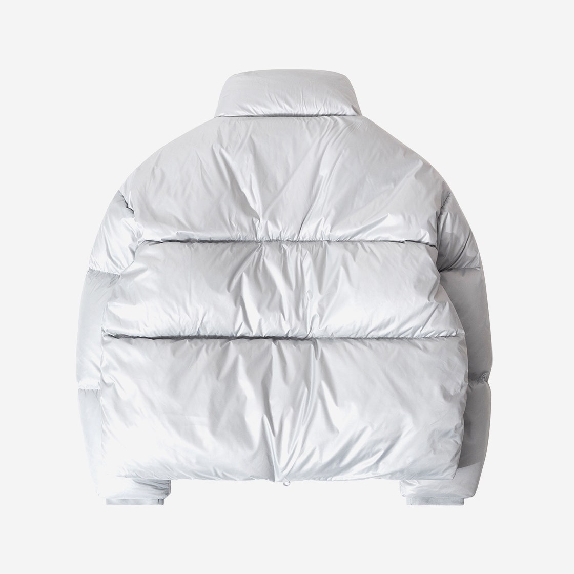 큐티에잇 가먼츠 글로시 덕 다운 숏 패딩 실버 | QT8 GARMENTS | KREAM