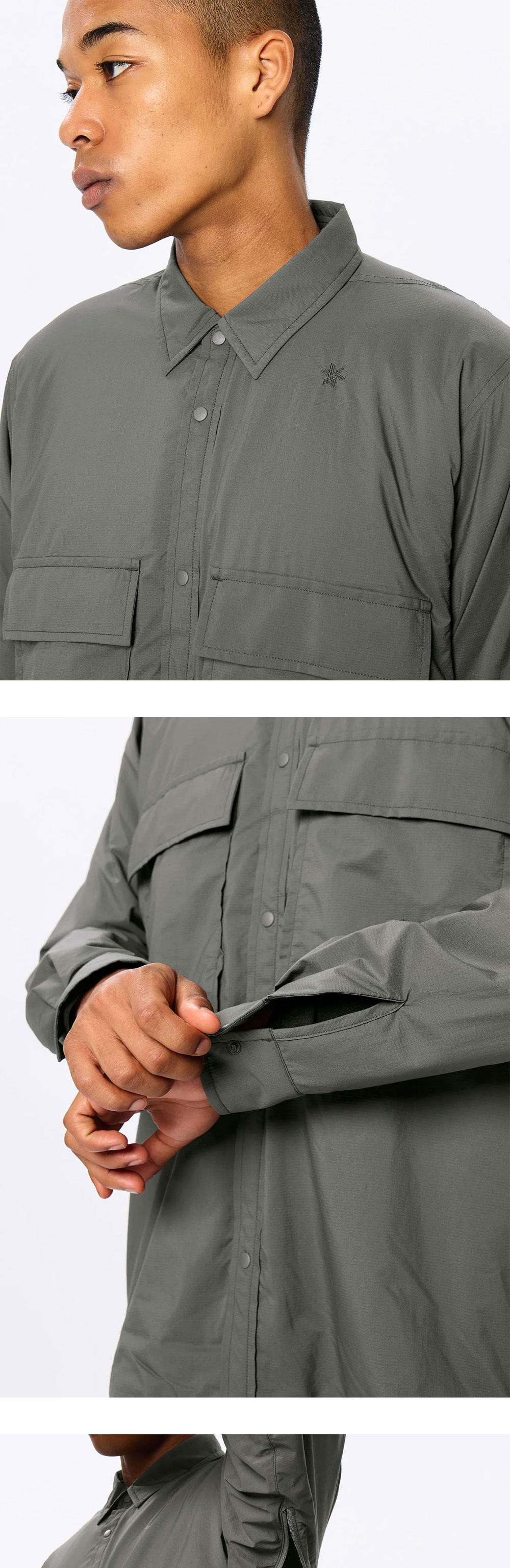 골드윈 퍼텍스 더블 클로스 필드 웜 셔츠 블랙 - 24FW | Goldwin | KREAM