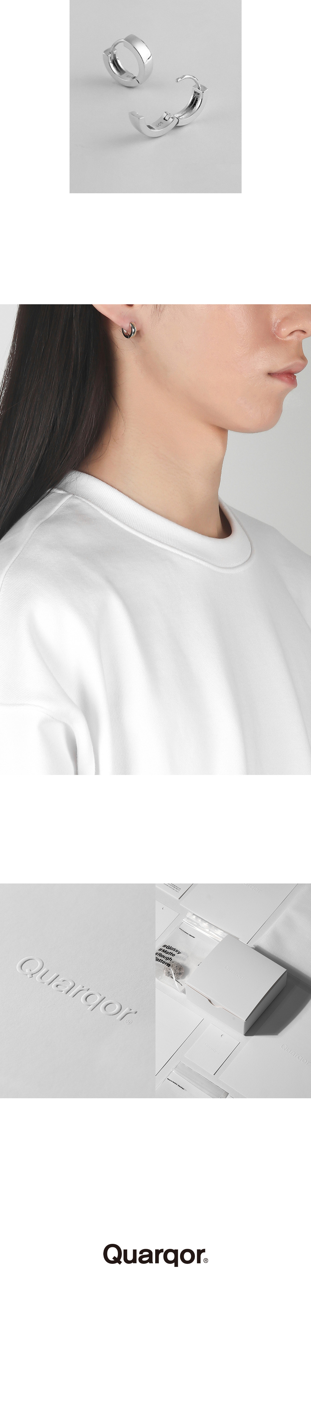 쿼르코어 #7713 실버92.5 이어링 | Quarqor | KREAM