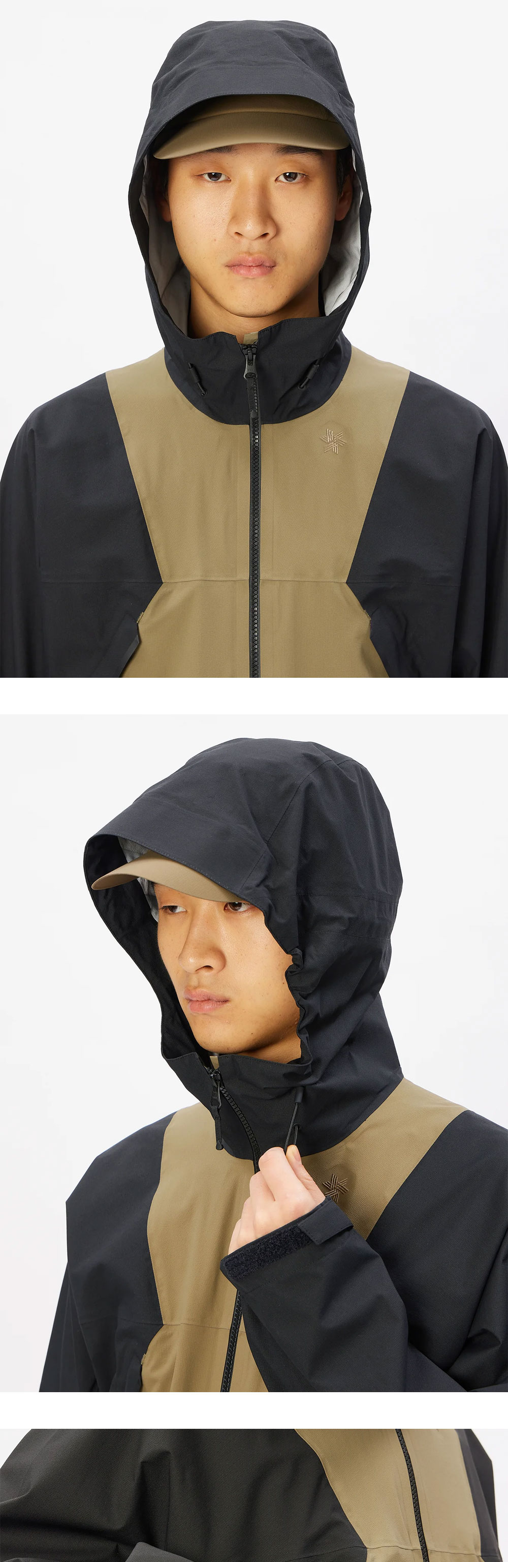 골드윈 퍼텍스 쉴드에어 마운티니어링 자켓 딥 사이프레스 그린 블랙 - 24FW | Goldwin | KREAM