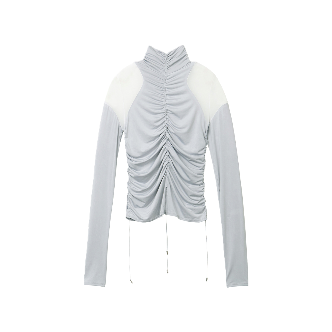 본네 우먼 앤젤릭 셔링 탑 그레이 | Bonnae | KREAM