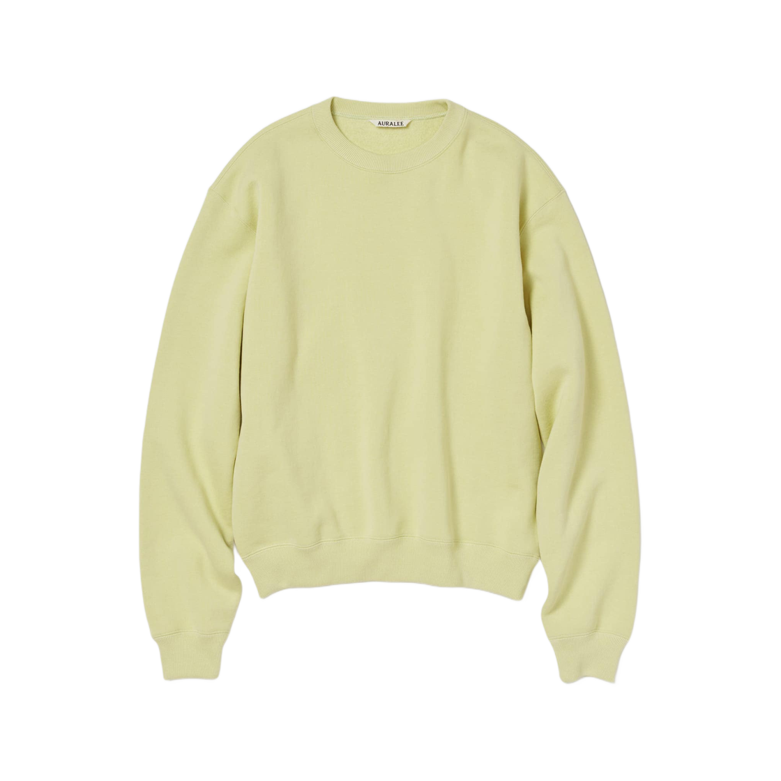 (W) 오라리 스무스 소프트 스웨트 P/O 라이트 라임 - 24AW | Auralee | KREAM