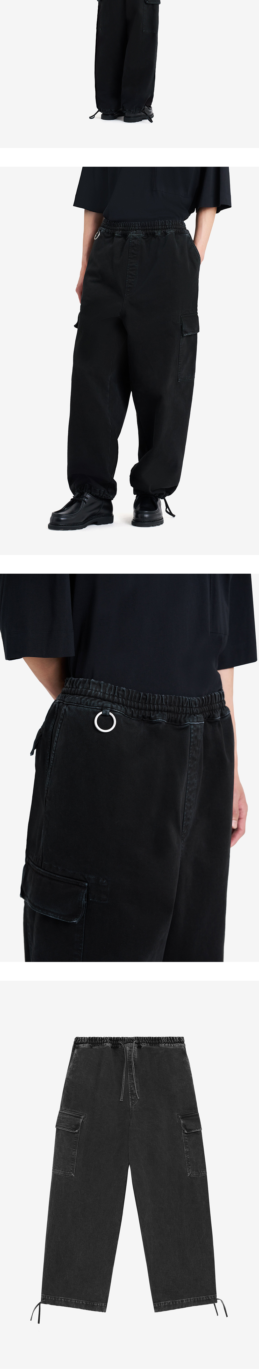 에뛰드 스튜디오 루즈 카고 팬츠 블랙 - 24FW | Etudes Studio | KREAM