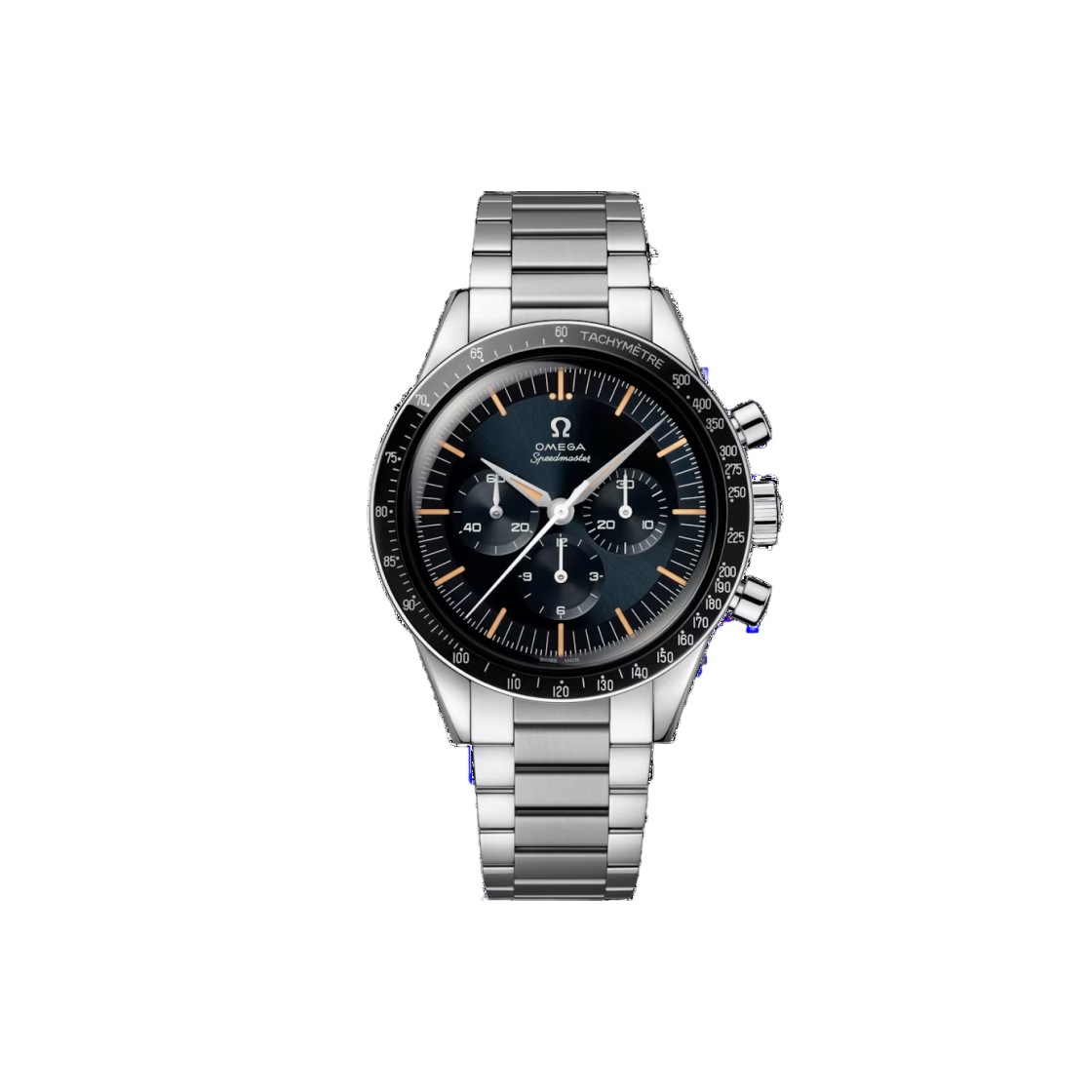 오메가 스피드마스터 기념 시리즈 퍼스트 오메가 인 스페이스 코 액시얼 마스터 크로노미터 크로노그래프 스틸 블랙 | Omega | KREAM