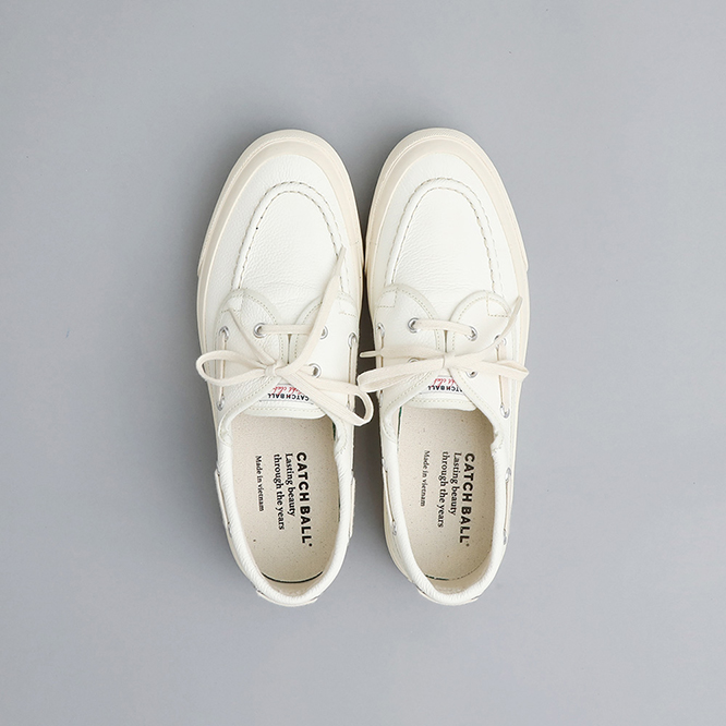 캐치볼 Y01 레더 화이트 | CATCH BALL | KREAM