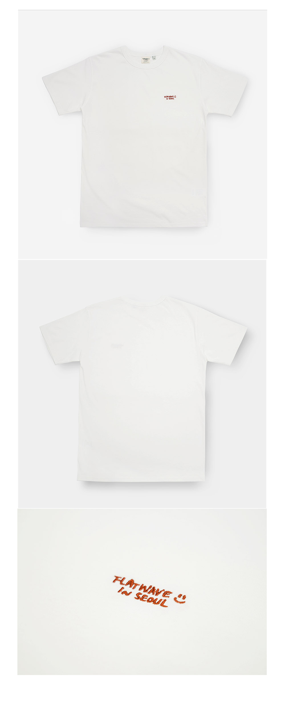 플랫웨이브 나즈 클래식 로고 티셔츠 화이트 | Flatwave | KREAM