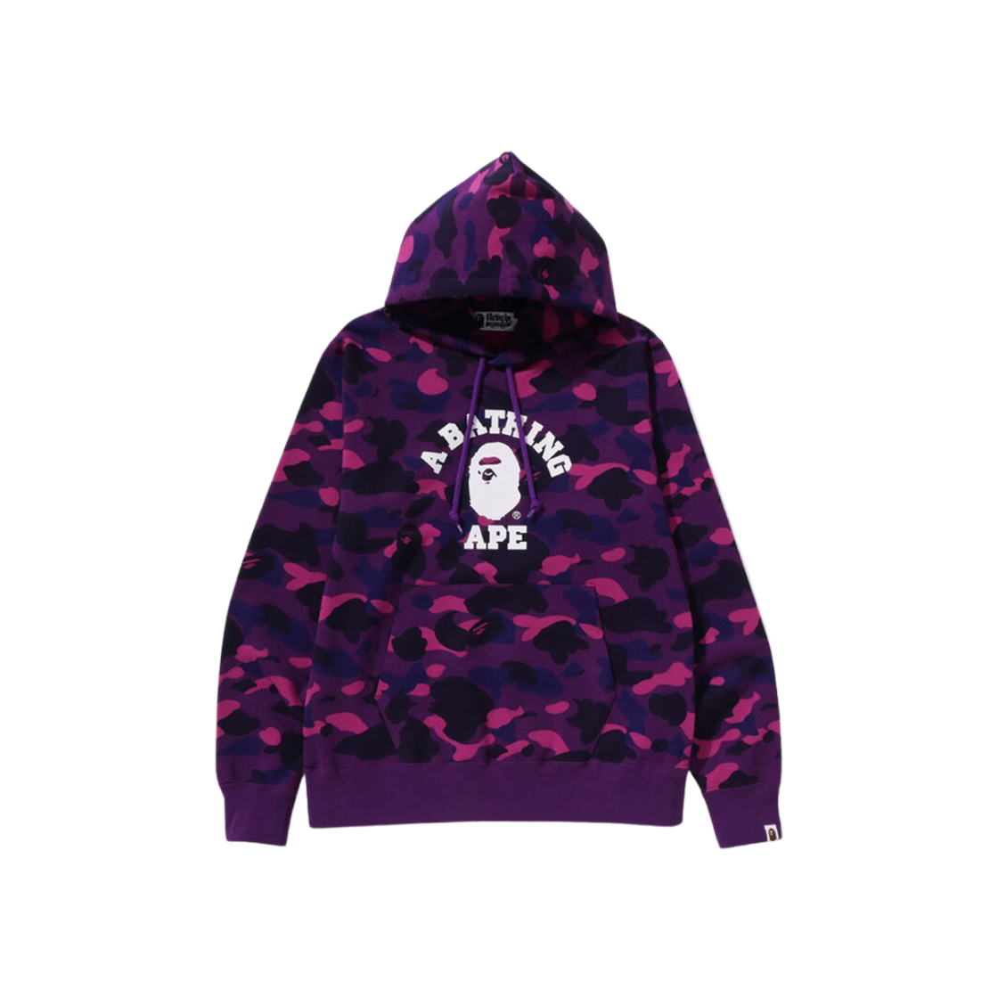 베이프 컬러 카모 컬리지 풀오버 후드 퍼플 | BAPE | KREAM