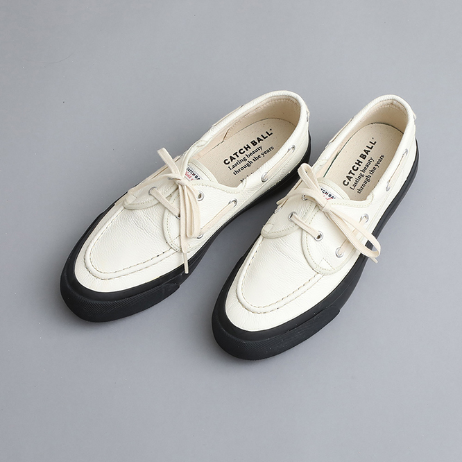 캐치볼 Y01 레더 화이트 블랙 솔 | CATCH BALL | KREAM