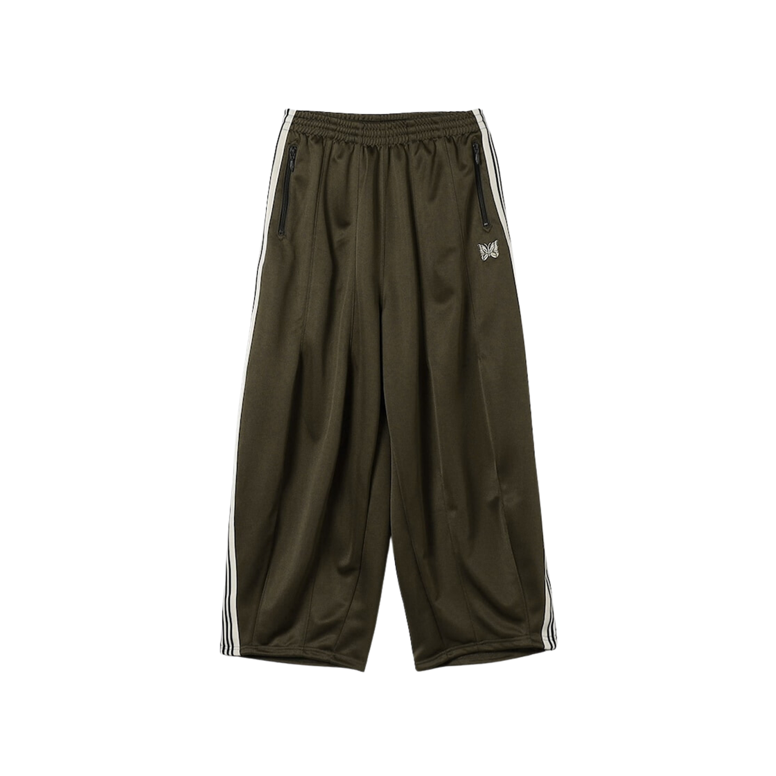 (W) 니들스 x 프릭스 스토어 H.D. 트랙 팬츠 올리브 | Needles | KREAM