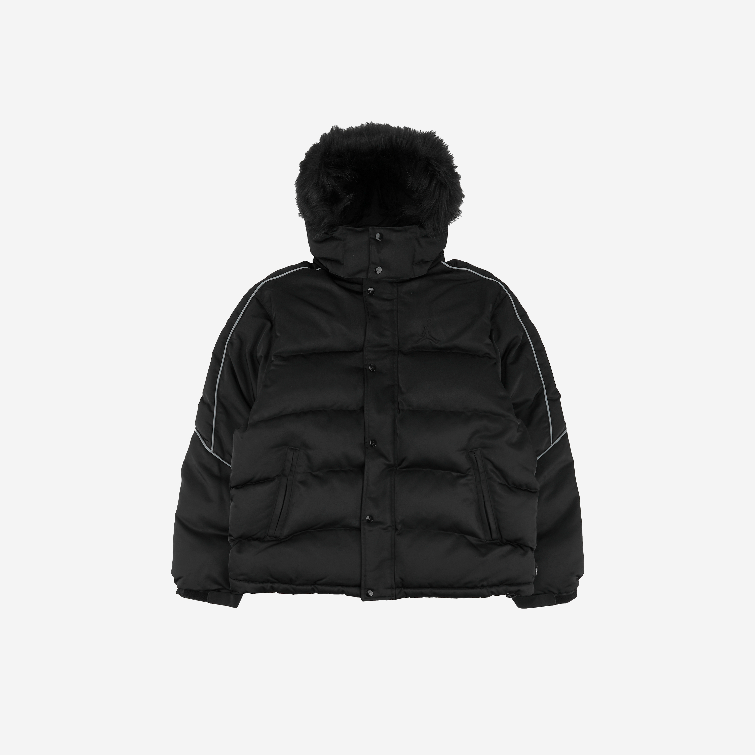 슈프림 x 조던 퍼퍼 자켓 블랙 - 24FW | KREAM