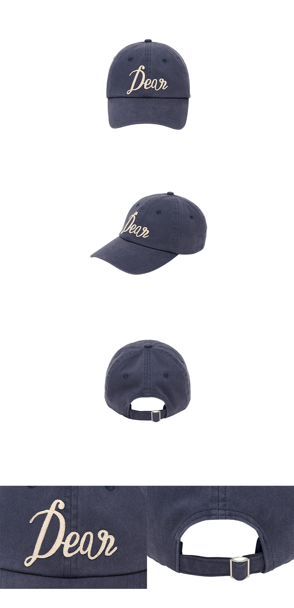 제너럴아이디어 유니섹스 디어 펠트 패치 볼캡 네이비 | GENERAL IDEA | KREAM