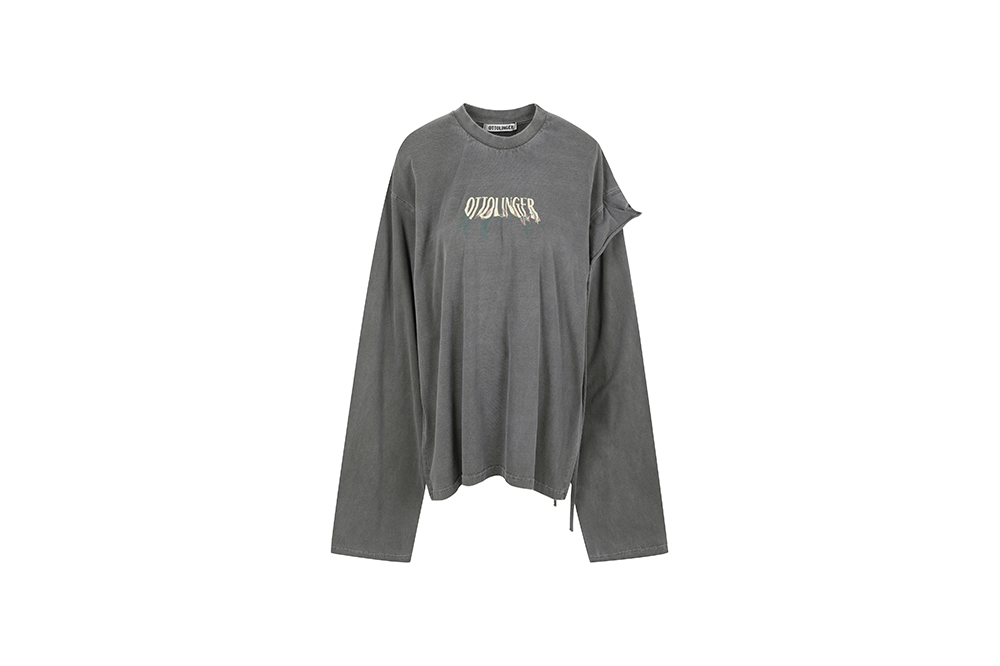 오토링거 우먼 디컨스트럭티드 오버사이즈 롱슬리브 그레이 - 24FW | Ottolinger | KREAM