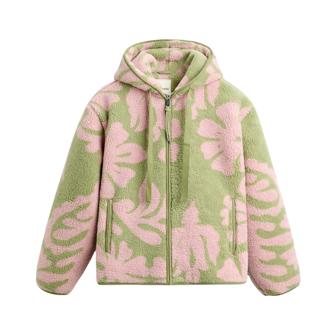 자라 x 나누시카 포우 셔링 자카드 자켓 핑크 | Zara | KREAM