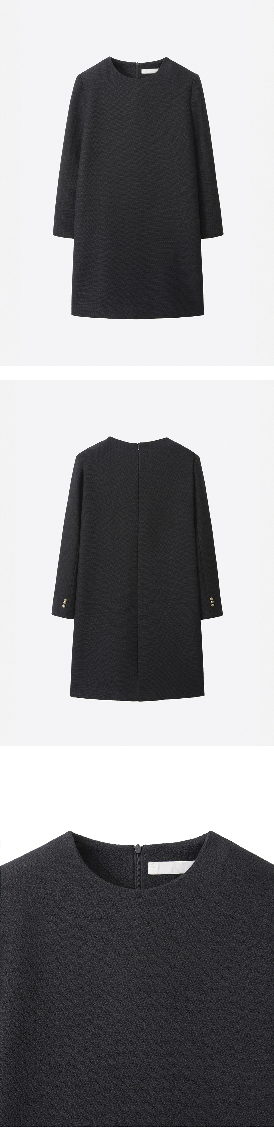 아르카익 플레인 트위드 드레스 블랙 | ARCHAIC | KREAM