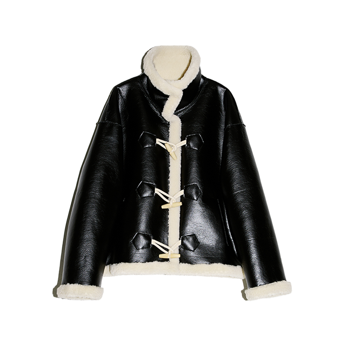 엔오르 우먼 리버시블 무스탕 자켓 블랙 | ENOR | KREAM