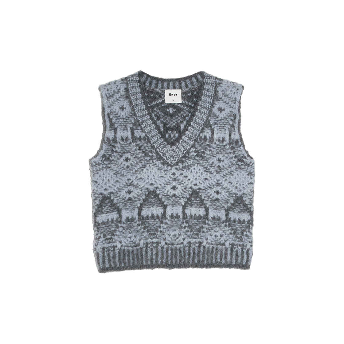 엔오르 우먼 슈퍼파인 알파카 노르딕 베스트 그레이 | ENOR | KREAM