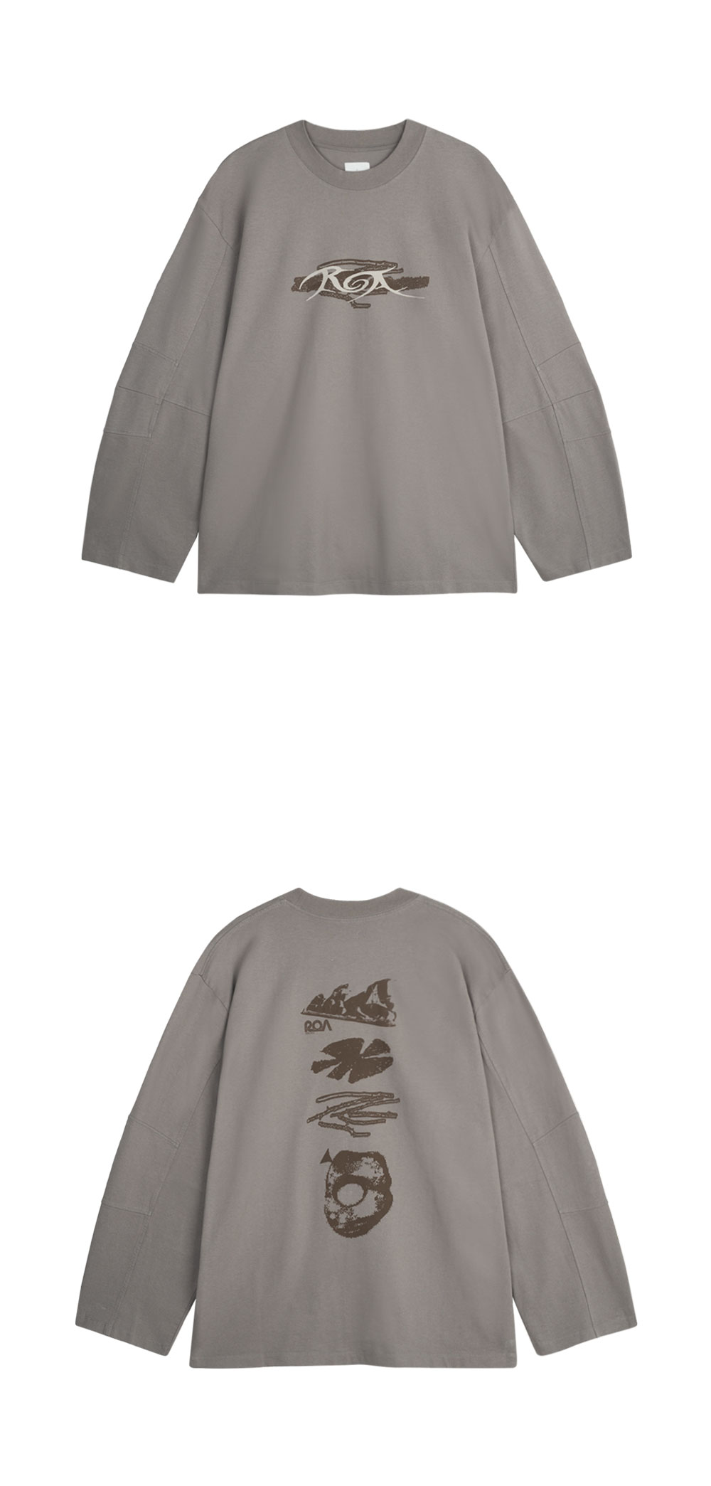 로아 롱 슬리브 그래픽 시티 스카이라인 - 24FW | ROA | KREAM