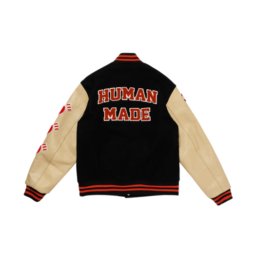 휴먼 메이드 x 카우스 바시티 자켓 #1 블랙 | Human Made | KREAM