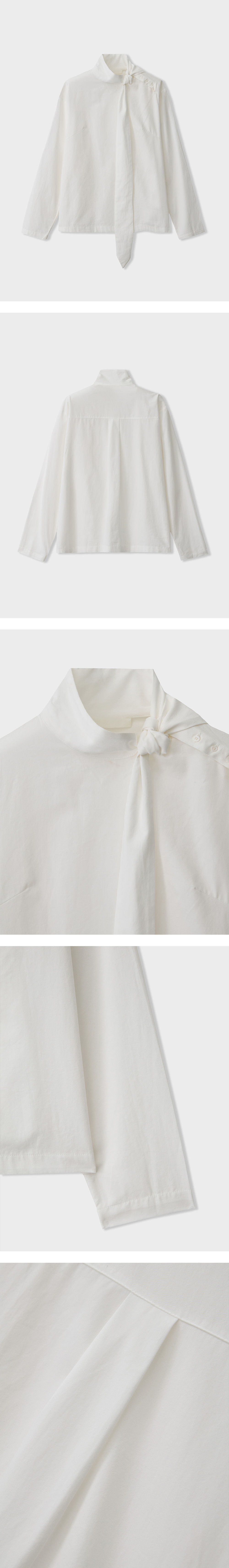 아르카익 타이 칼라 블라우스 아이보리 | ARCHAIC | KREAM