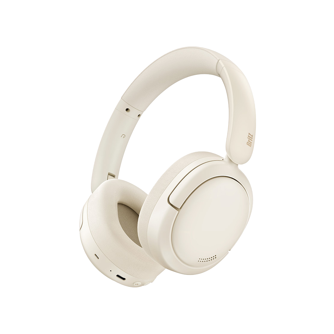 브리츠 W4BT ANC 블루투스 v5.4 노이즈 캔슬링 헤드폰 아이보리 | Britz | KREAM