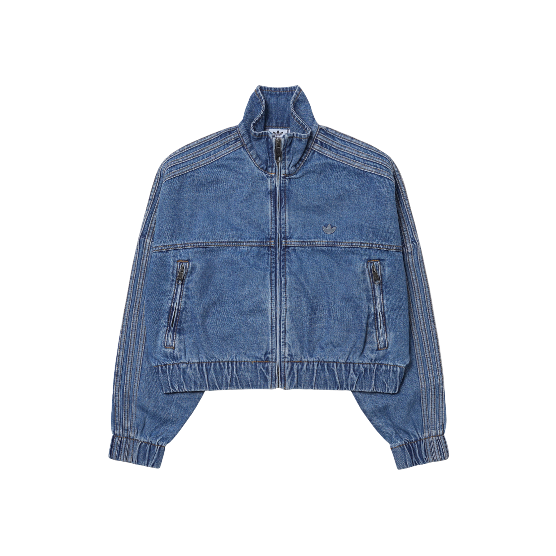 (W) 아디다스 프리미엄 에센셜 데님 트랙탑 블루 - KR 사이즈 | Adidas | KREAM