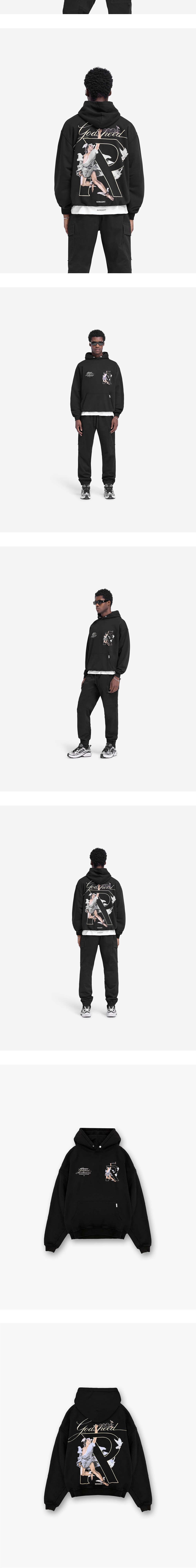 리프레젠트 에르메스 후드 제트 블랙 - 24FW | Represent | KREAM