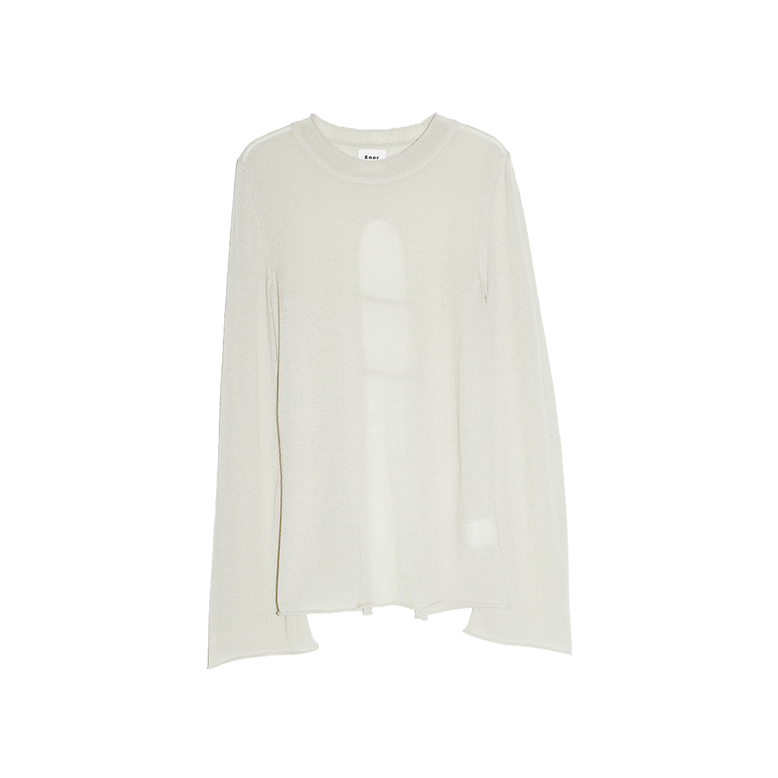 엔오르 우먼 오픈 백 벨 슬리브 니트 라이트 그레이 | ENOR | KREAM