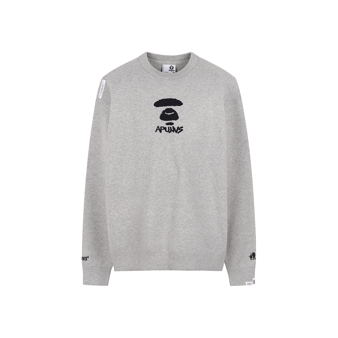 에이프 베이직 니트 헤더 화이트 - 24FW | AAPE | KREAM