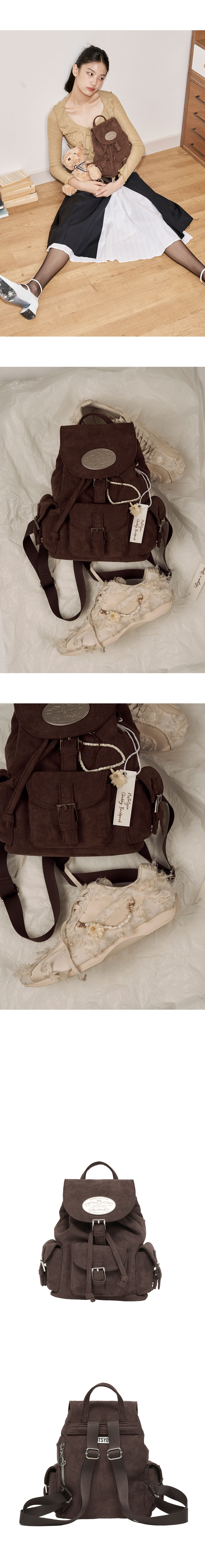 라츠유 노스텔지아 츄비 백팩 브라운 | LOTS YOU | KREAM