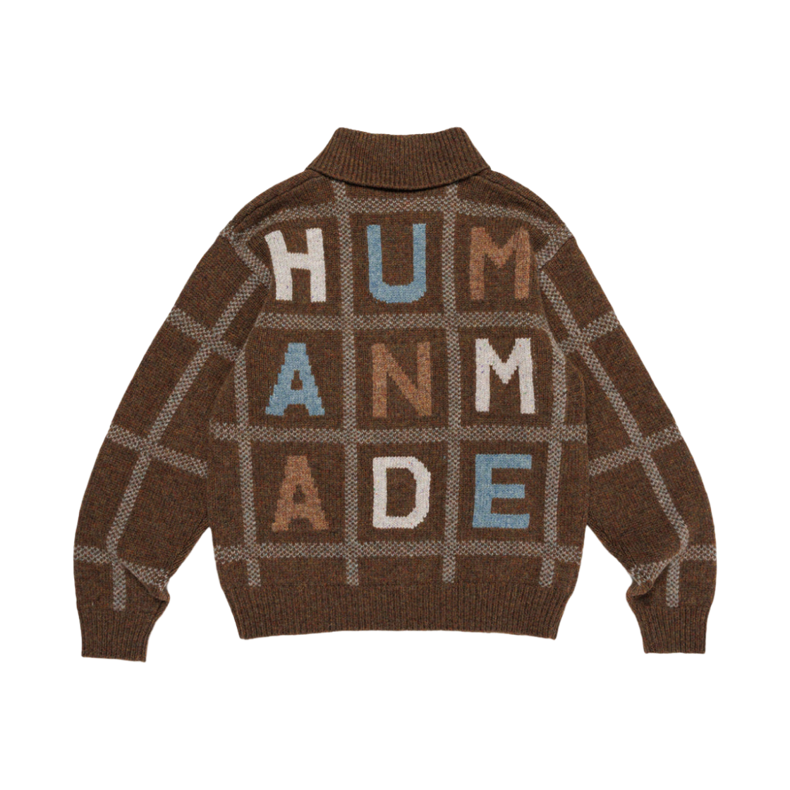휴먼 메이드 애니멀 하프집 니트 스웨터 브라운 | Human Made 휴먼 메이드 애니멀 하프집 니트 스웨터 브라운 | Human Made