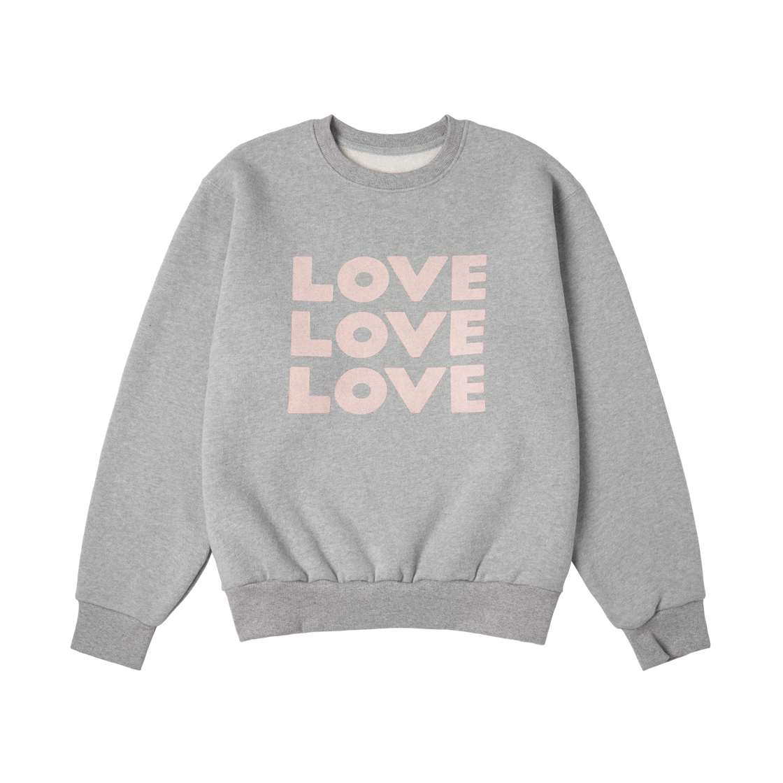 반원 아틀리에 A3504 LOVE 스웨트 셔츠 멜란지 그레이 | Vanone Atelier | KREAM