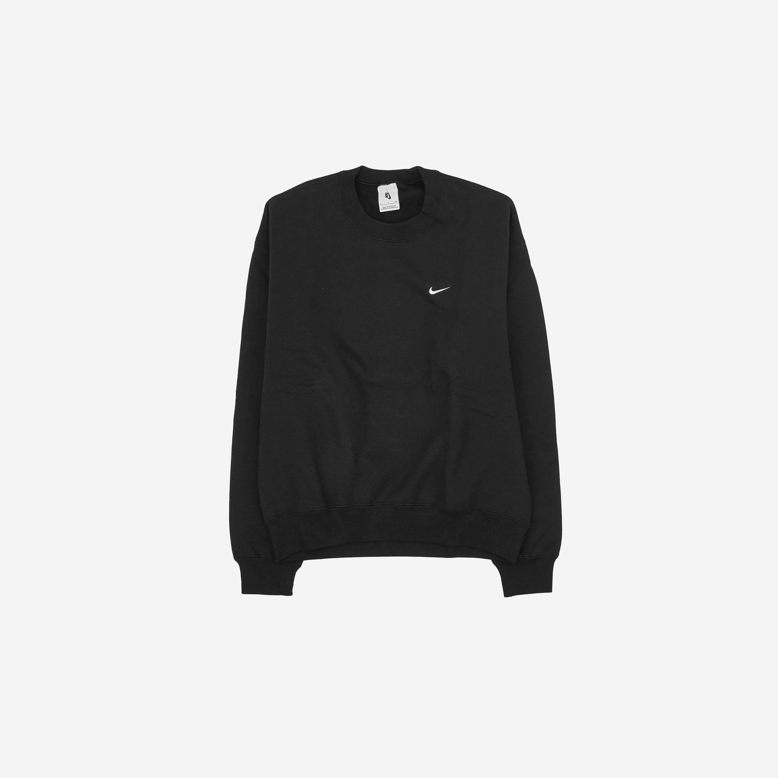 나이키 NRG 솔로 스우시 크루 플리스 블랙 화이트 - US/EU | KREAM