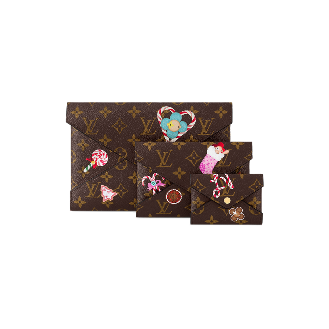 루이비통 비비엔 LV Xmas 키리가미 포쉐트 모노그램 캔디 레드 | Louis Vuitton | KREAM