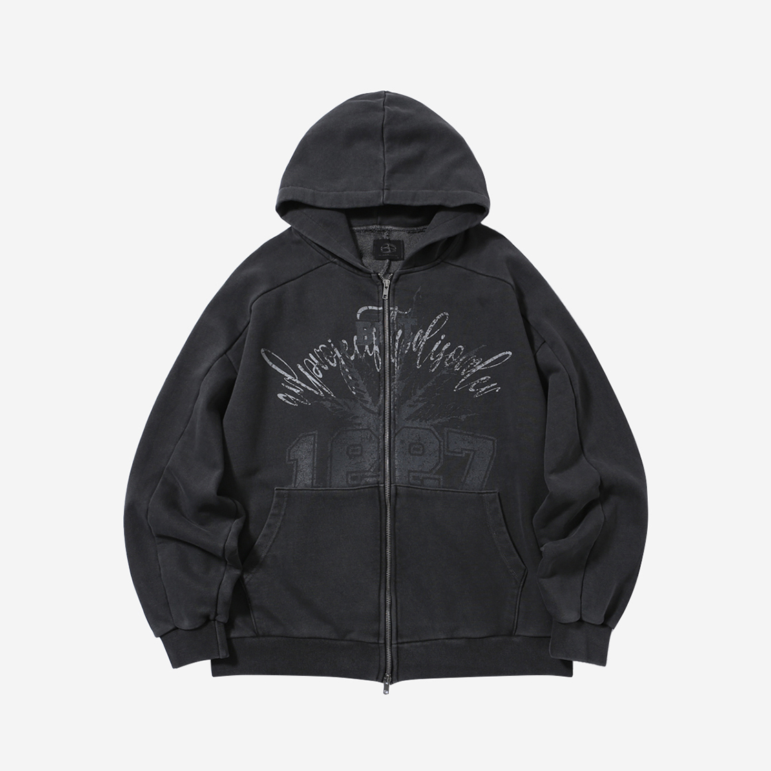 비피투디스오더 OG 피그먼트 97/98 후드집업 차콜 | BP2DISORDER | KREAM